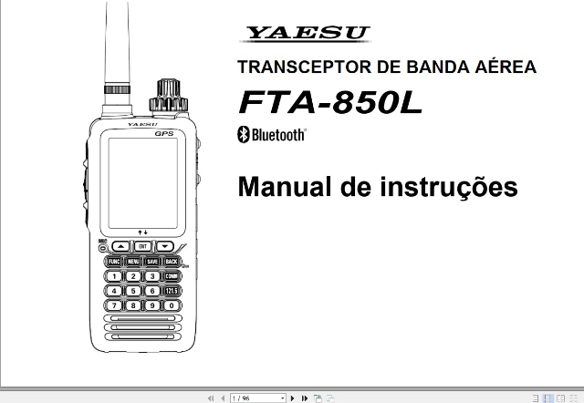 Manual em português do rádio Yaesu FT-850L